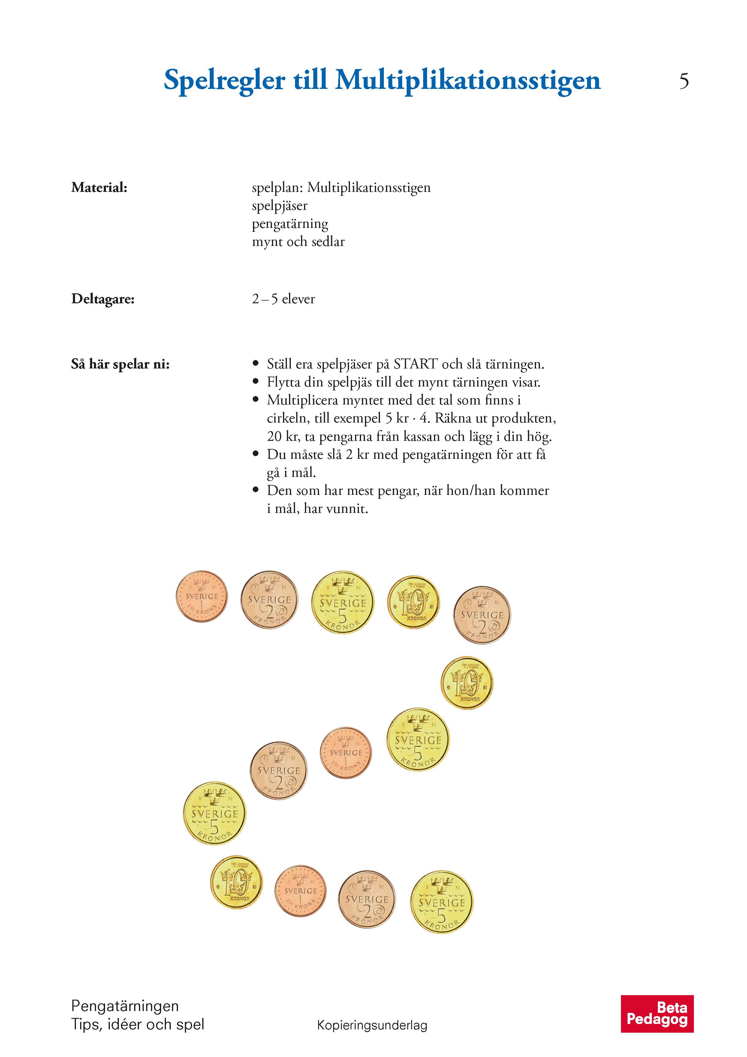 Pengatärningen – Tips, idéer och spel - Beta Pedagog